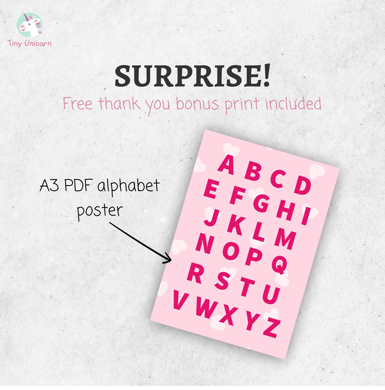Girly Pink Alphabet Flag Printable Kids Room ABC Kids Prints Classroom ...