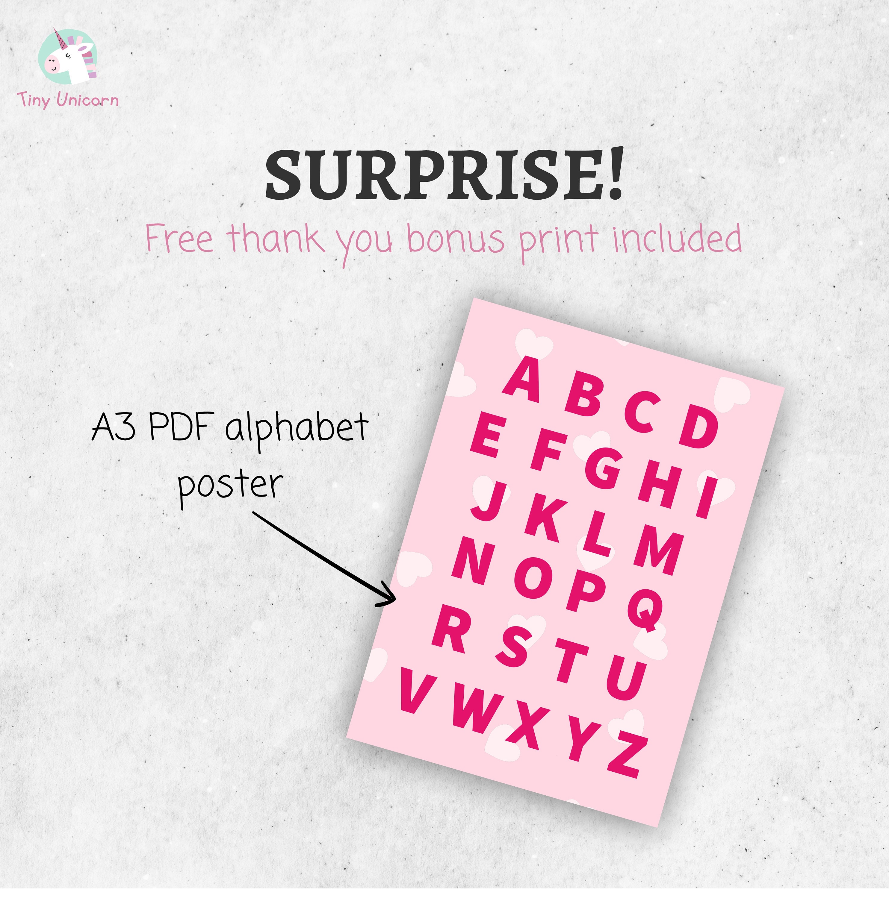 Girly Pink Alphabet Flag Printable Kids Room ABC Kids Prints Classroom ...