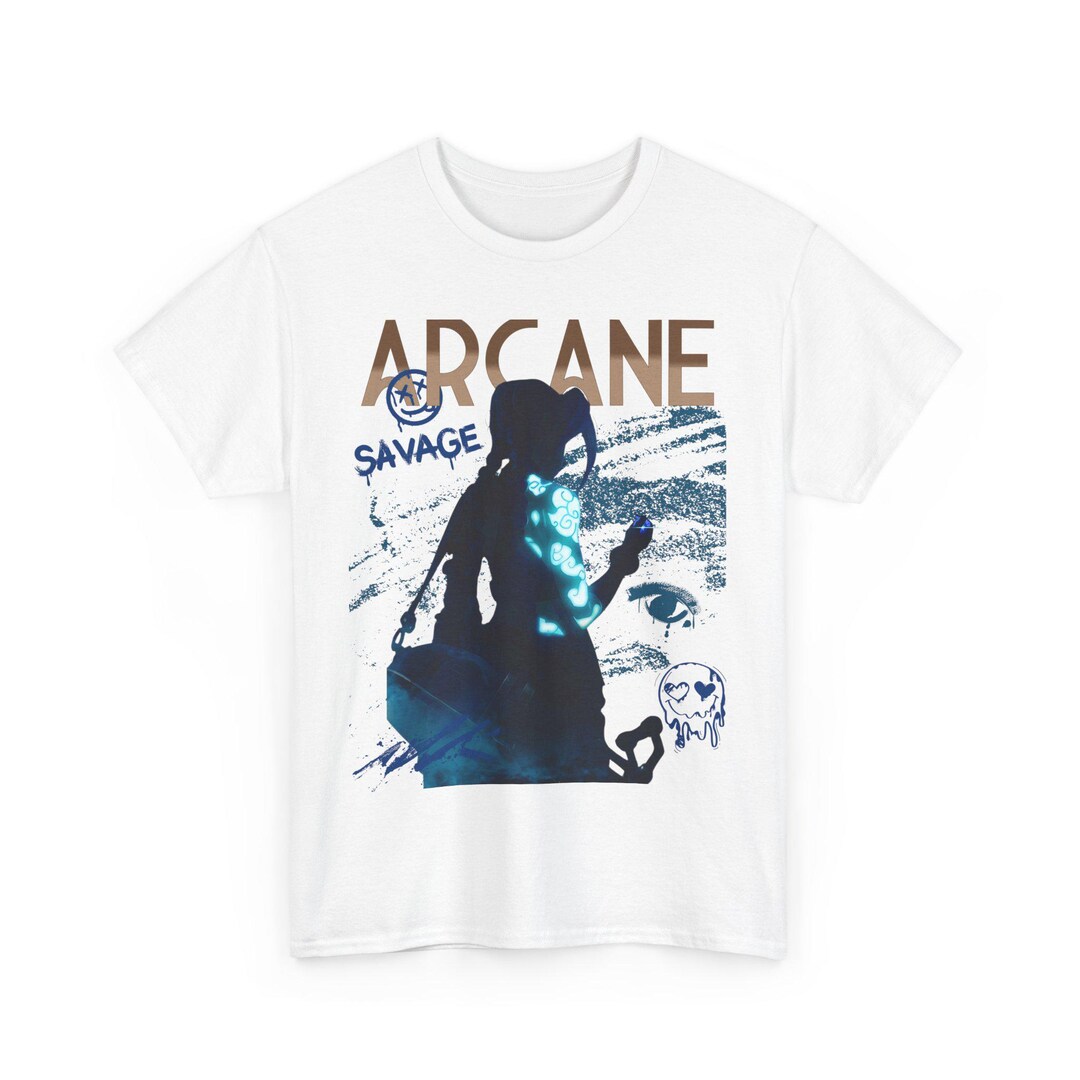 League of Legends Jinx Graphic Tee, Arcane Movie Series Shirt, Unisex ...