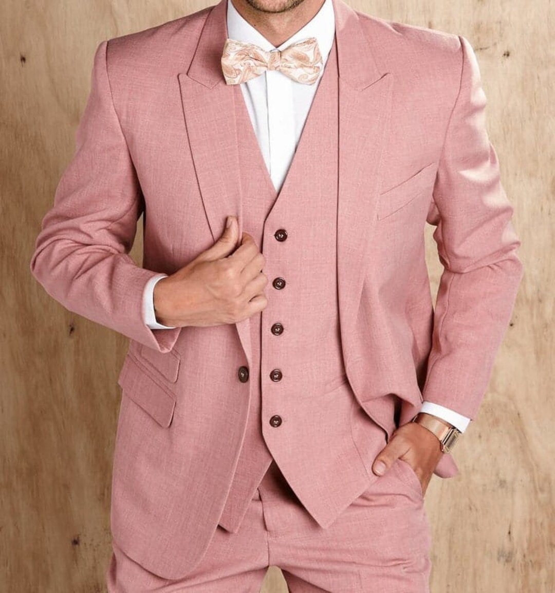 Men Suit Light Pink Suit Groom Suit Man Suits Party Wear Suit Groom ...