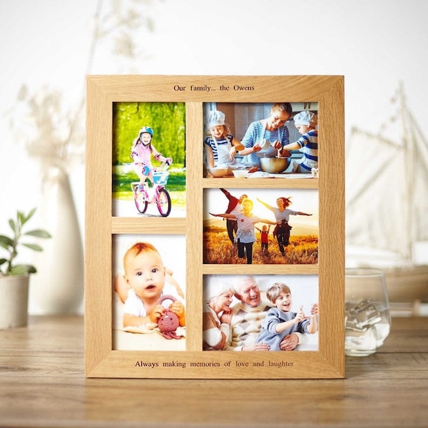 6 Picture Photo Collage Frame - Etsy