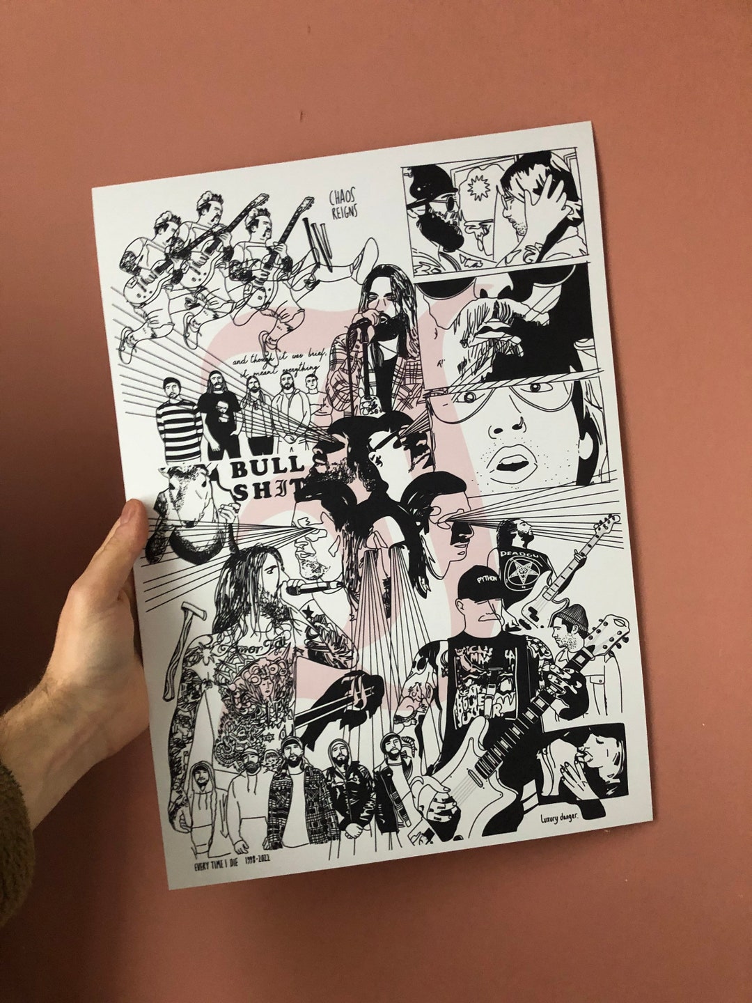 A3 EVERY TIME I DIE Print Band Etid - Etsy