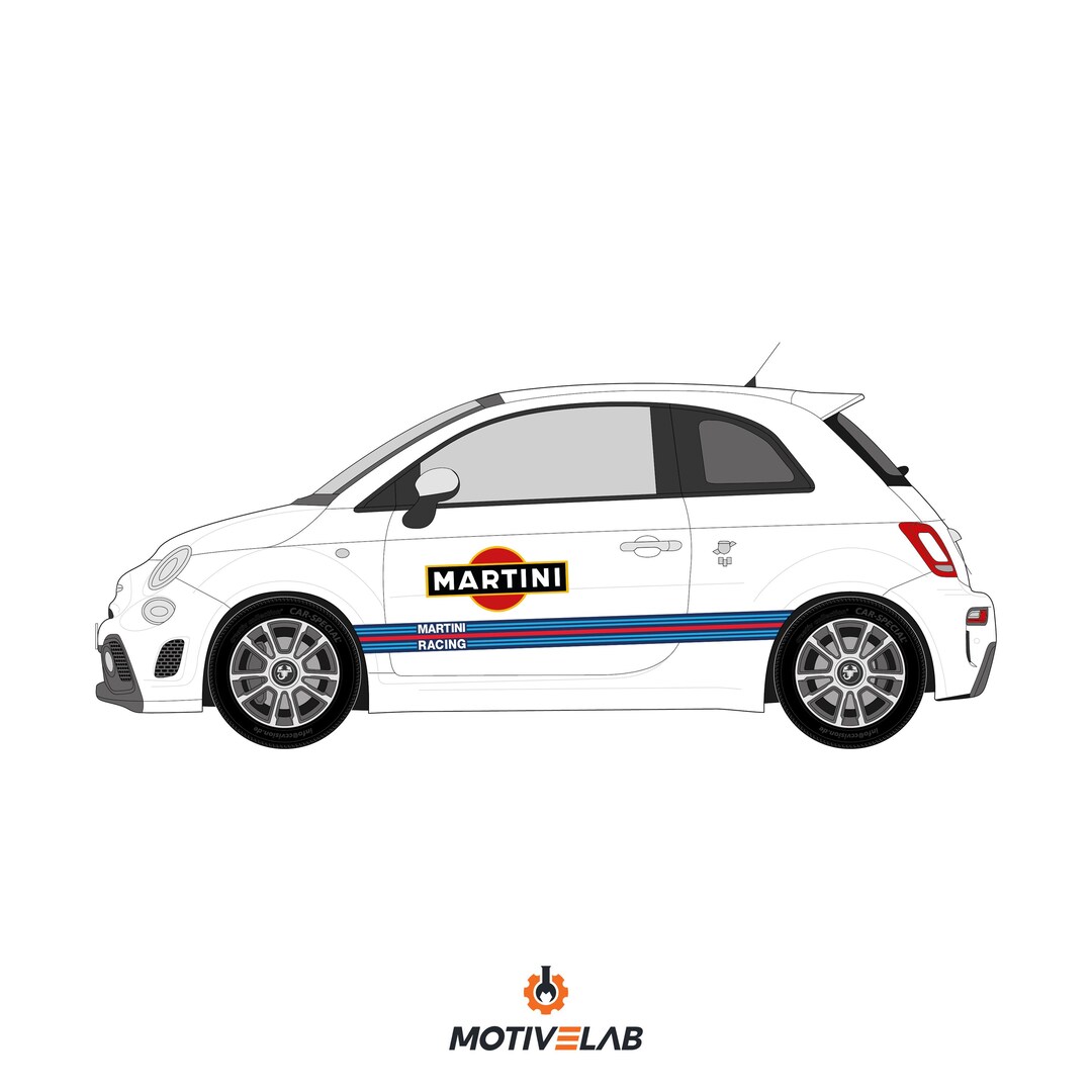 Martini Racing Decal Kit Abarth 595 - Etsy UK