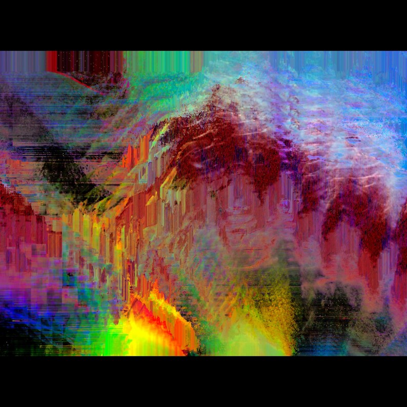 Sand Wave Glitch Art Digital Download, Wall Art, Desktop Wallpaper, Non ...