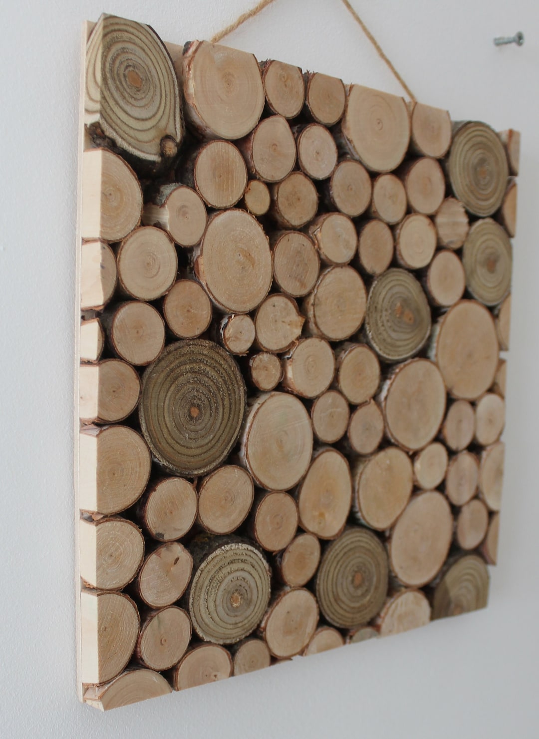 Wood Slices Wall Decor Wooden Wall Panels Rustic Home Decor - Etsy