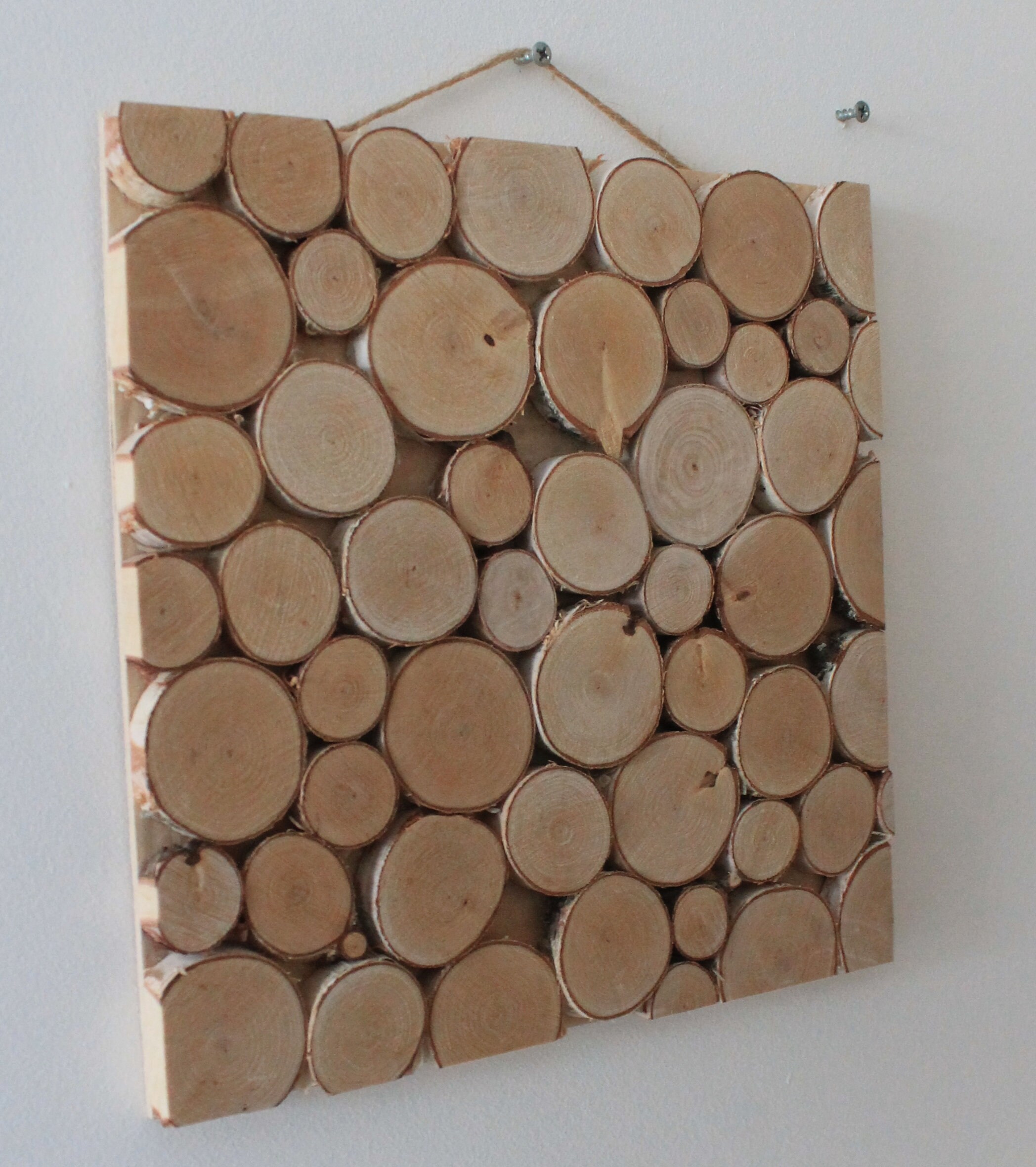 Wood Slices Wall Decor Wooden Wall Panels Rustic Home Decor - Etsy