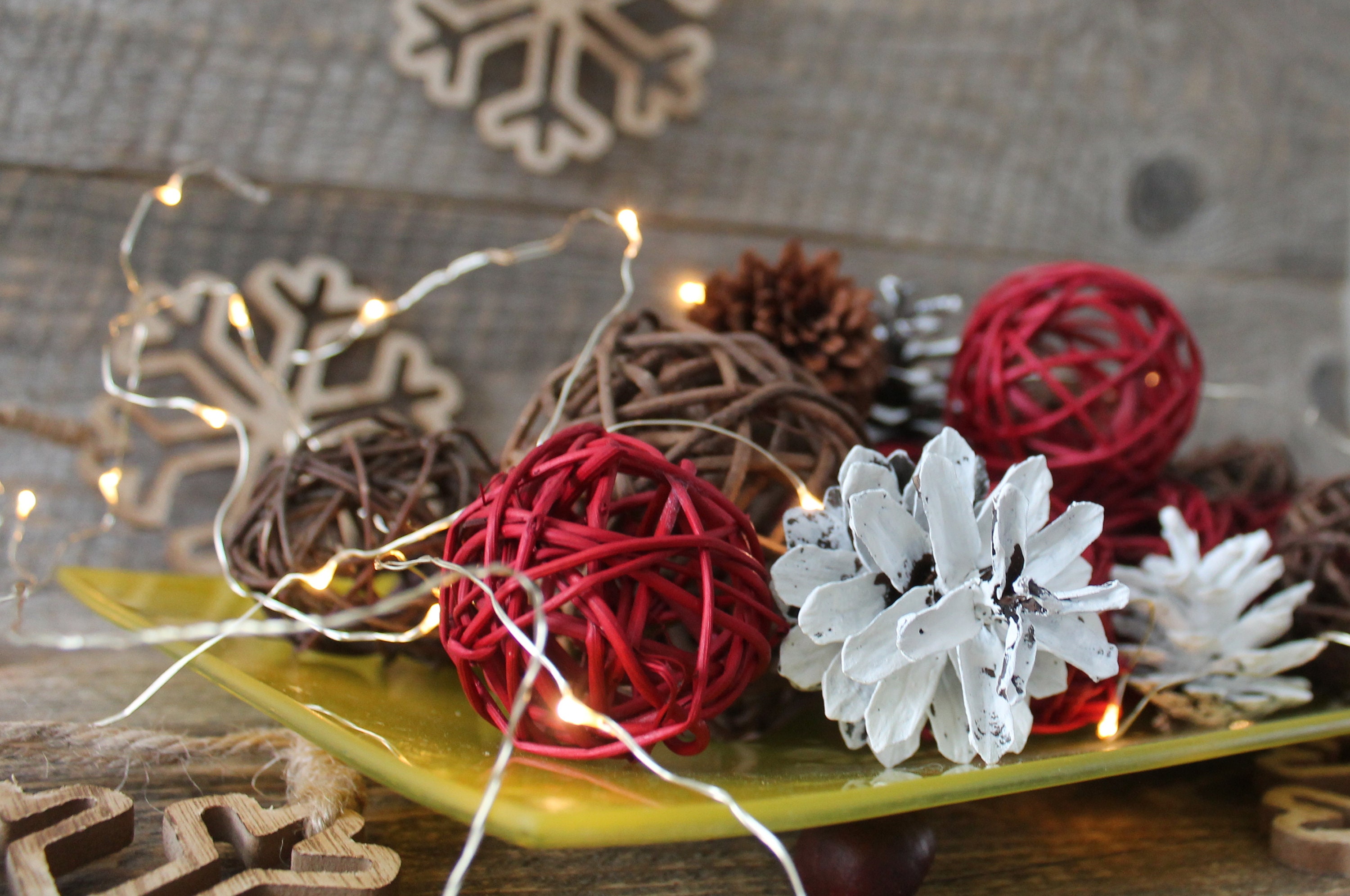 Rustic Wood Twig Ball Ornament Natural Decorative Filler for DIY Wicker ...