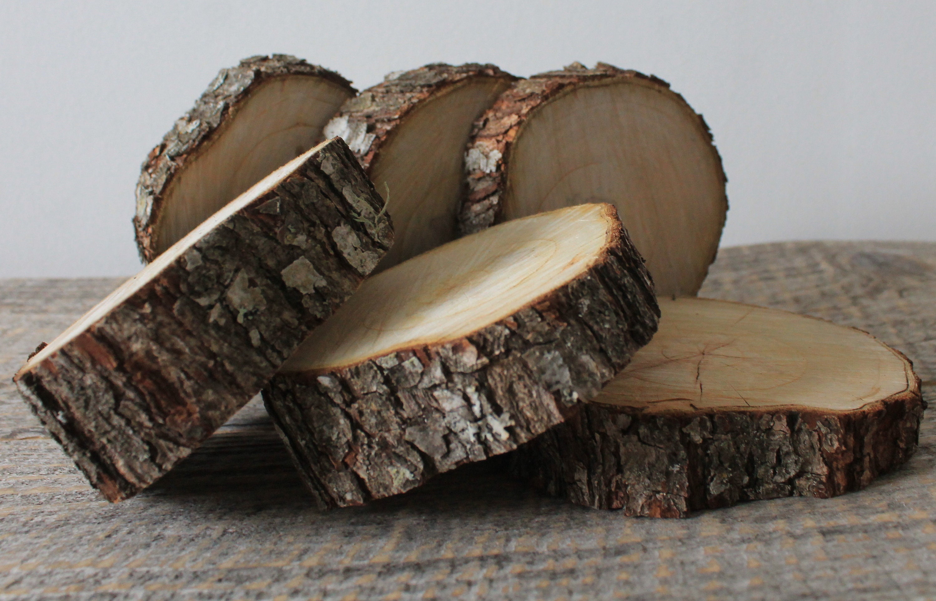 Wood Slab Wood Rounds Natural Wood Slices for Craft Do It Yourself ...