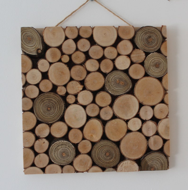 Wood Slices Wall Decor Wooden Wall Panels Rustic Home Decor - Etsy