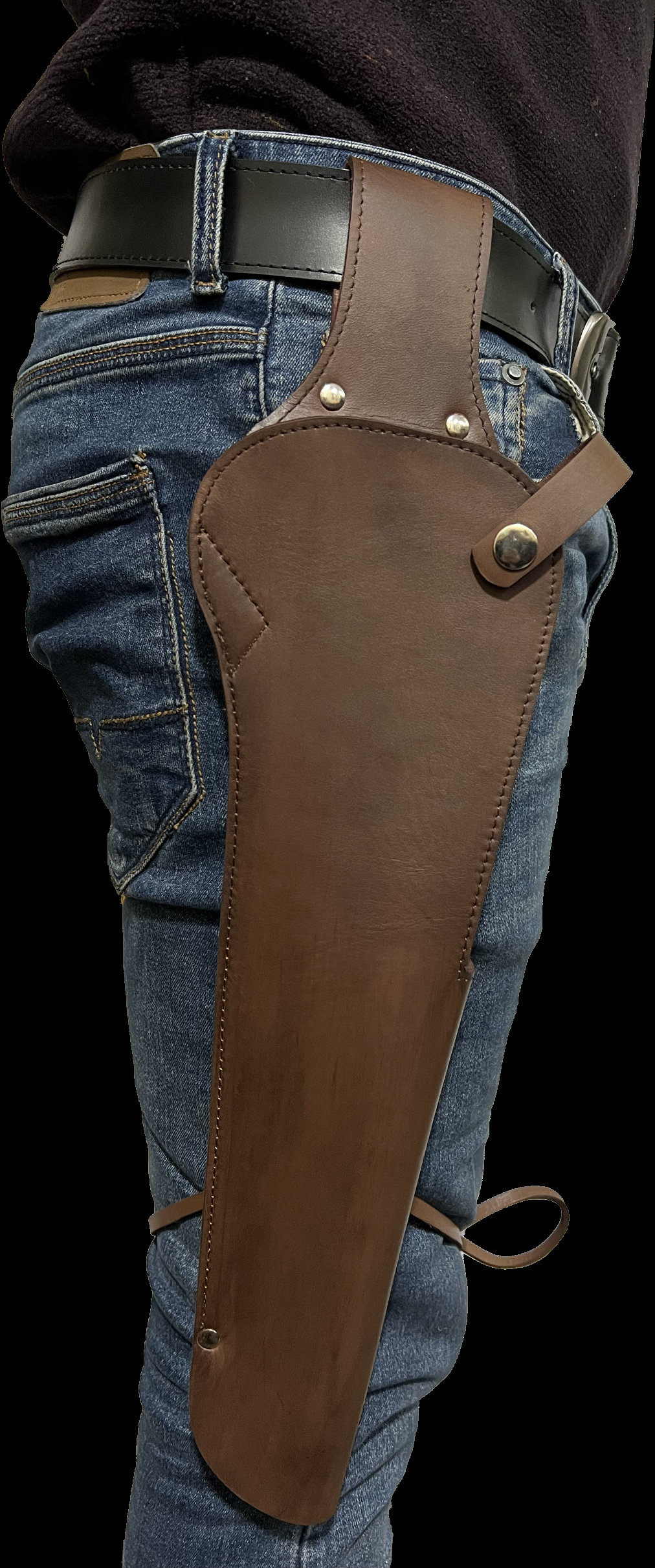 Leather Leg Holster for Saw off Shotgun Double Barrel, Prop Leather Gun ...