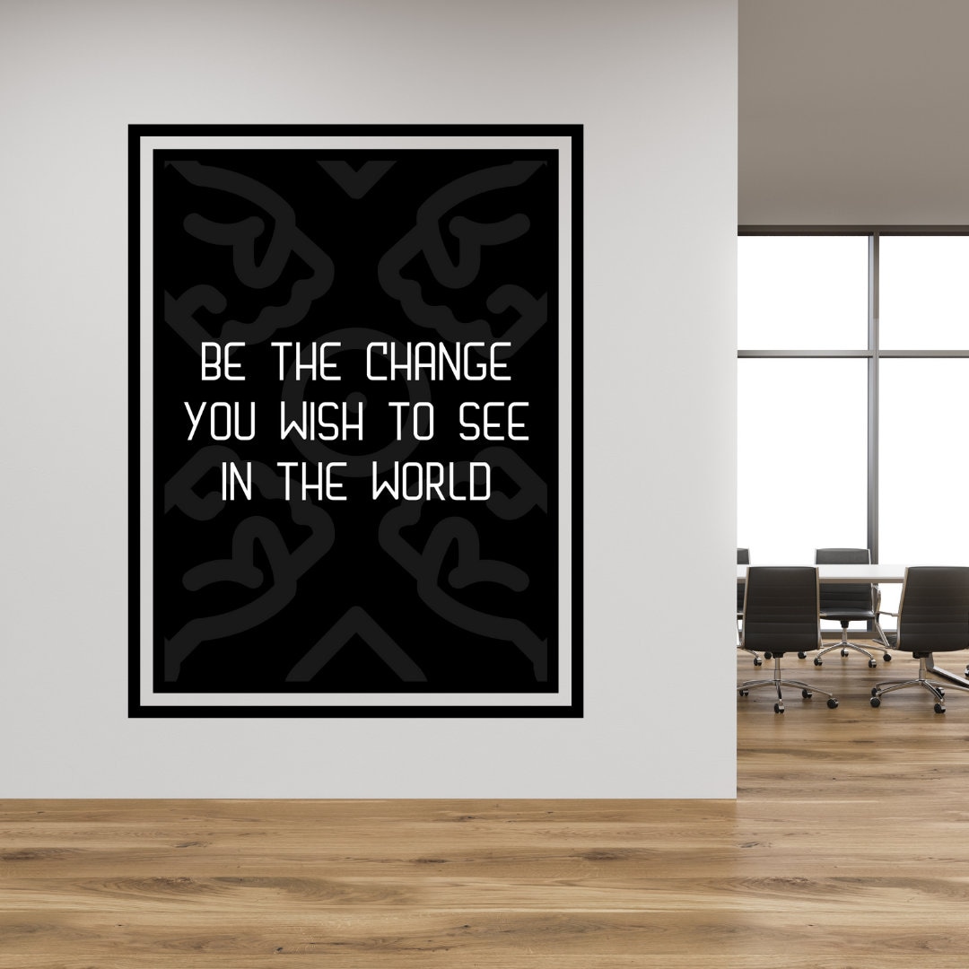 Be the Change // Diversity Classroom Art // Teacher Decor Growth ...