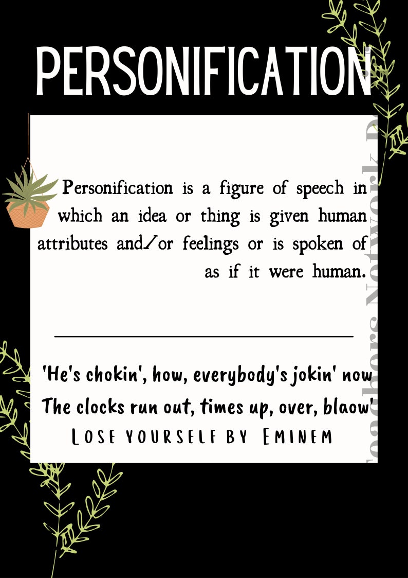 Language Devices // Printable Poster // English Literature // Classroom ...