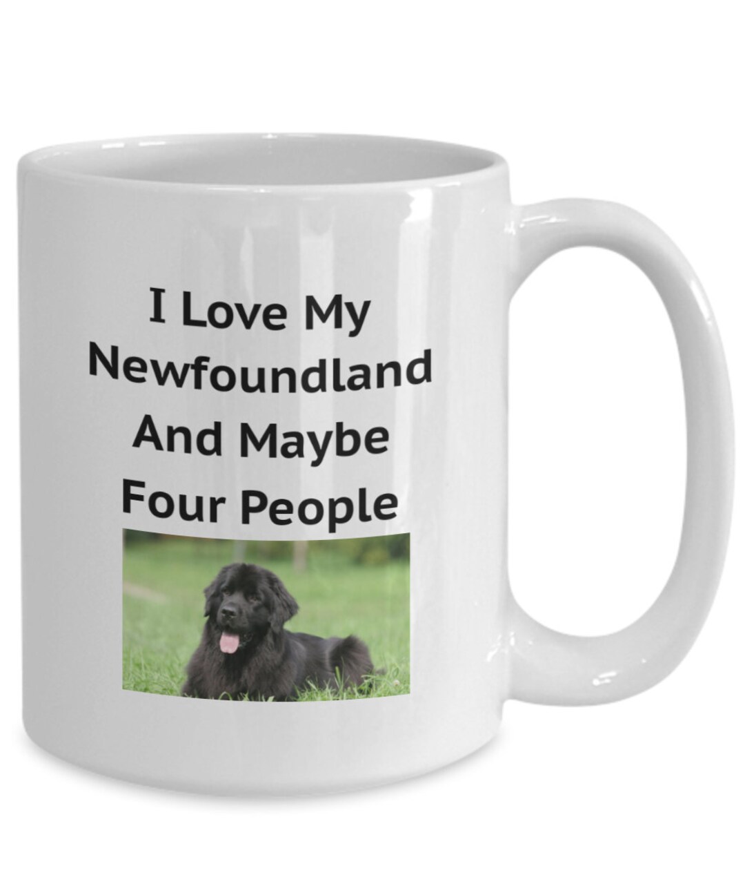 Newfoundland Dog Funny Mug, Newfoundland Gift, Newfoundland Owner ...