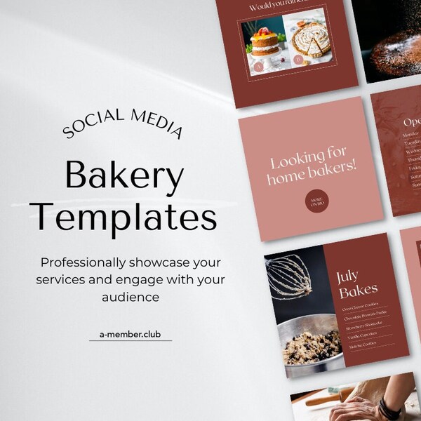 Bakery Menu Template Canva - Etsy