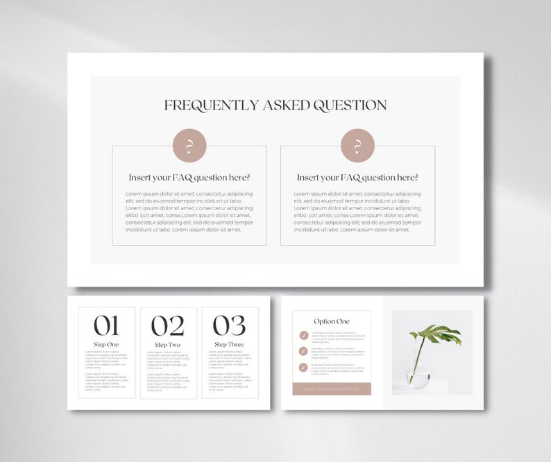 Minimalist Slide Deck | Presentation Slide Templates. Business Plan ...