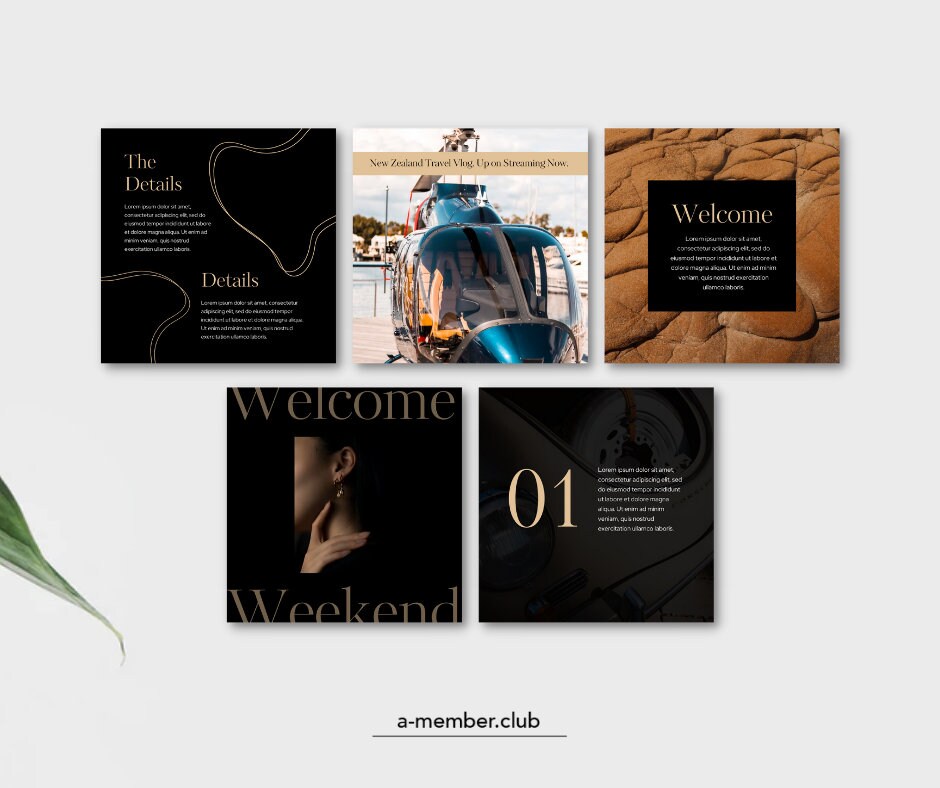 Classy Canva Templates | Aesthetic Canva Posts | Modern Canva Posts ...