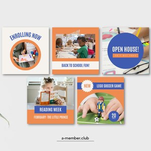 Education Canva Templates | Teacher Instagram Posts | School Learning ...