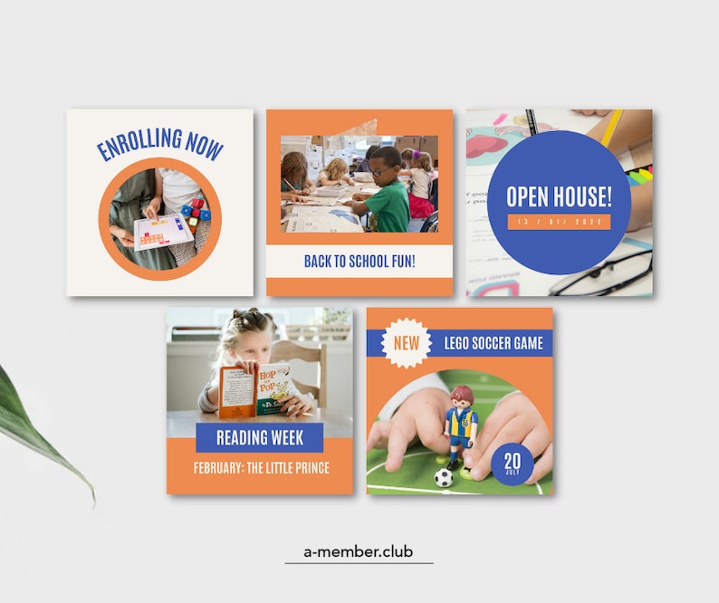Education Canva Templates | Teacher Instagram Posts | School Learning ...