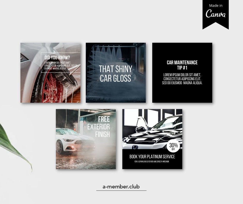 Automotive Instagram Templates | Car Posts | Detailing Posts | Auto ...