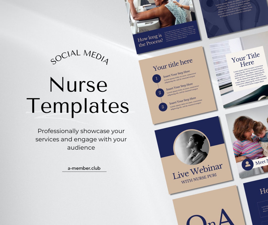 Nurse Instagram Template | Nurse Social Media Template | Health Modern ...