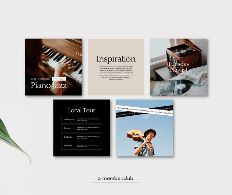 Musician Social Media Posts | Music Industry Post | Canva Instagram ...