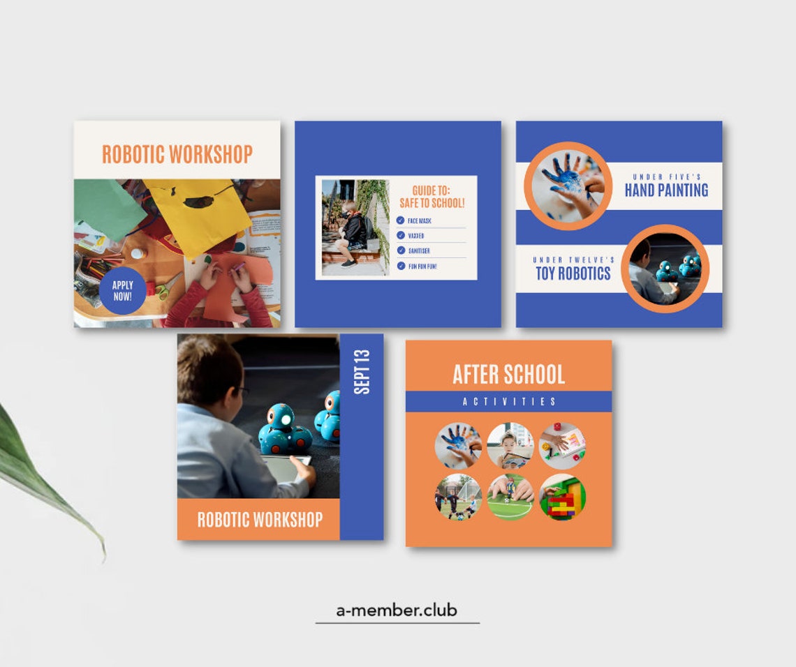 Education Canva Templates | Teacher Instagram Posts | School Learning ...