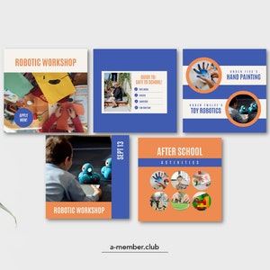 Education Canva Templates | Teacher Instagram Posts | School Learning ...