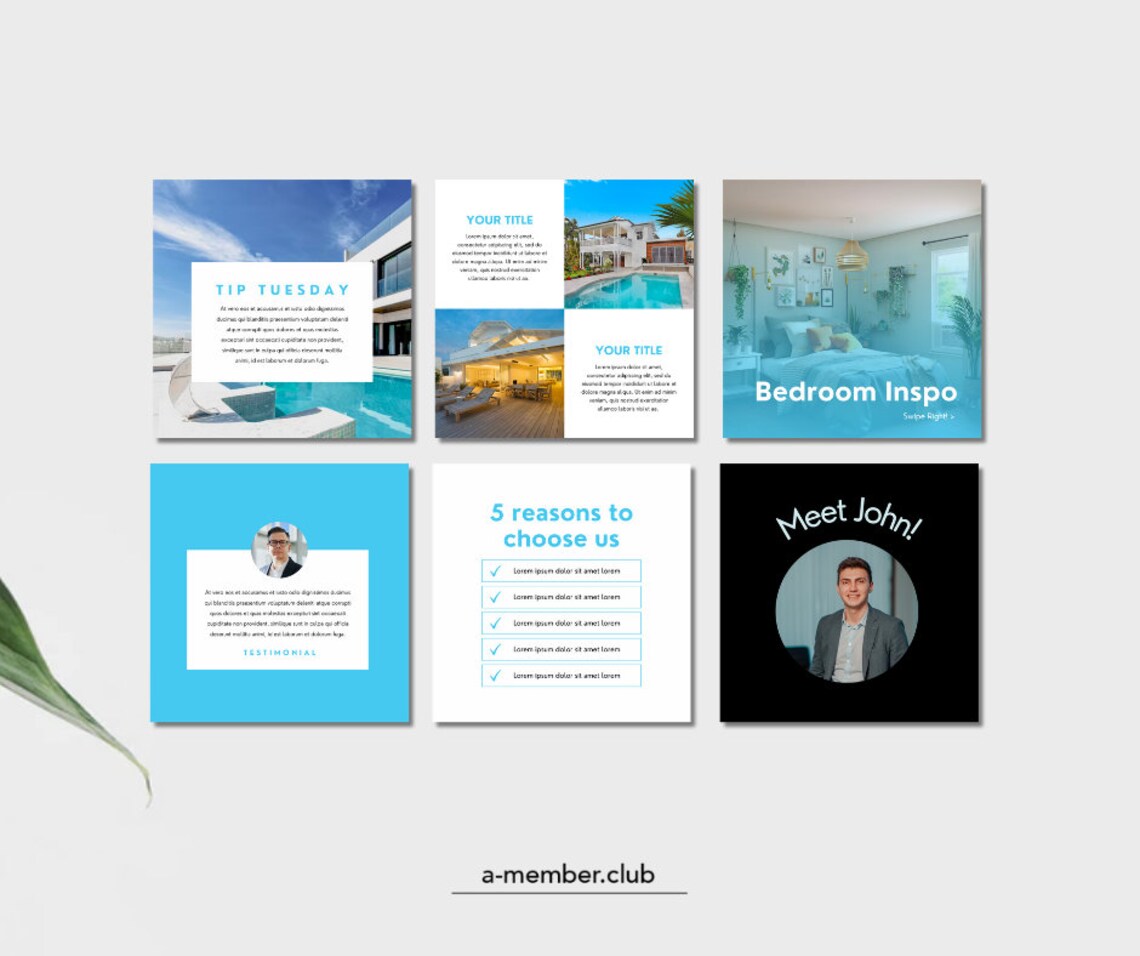 60 Property Agent Instagram Post Canva Templates | Realtor Social Media ...