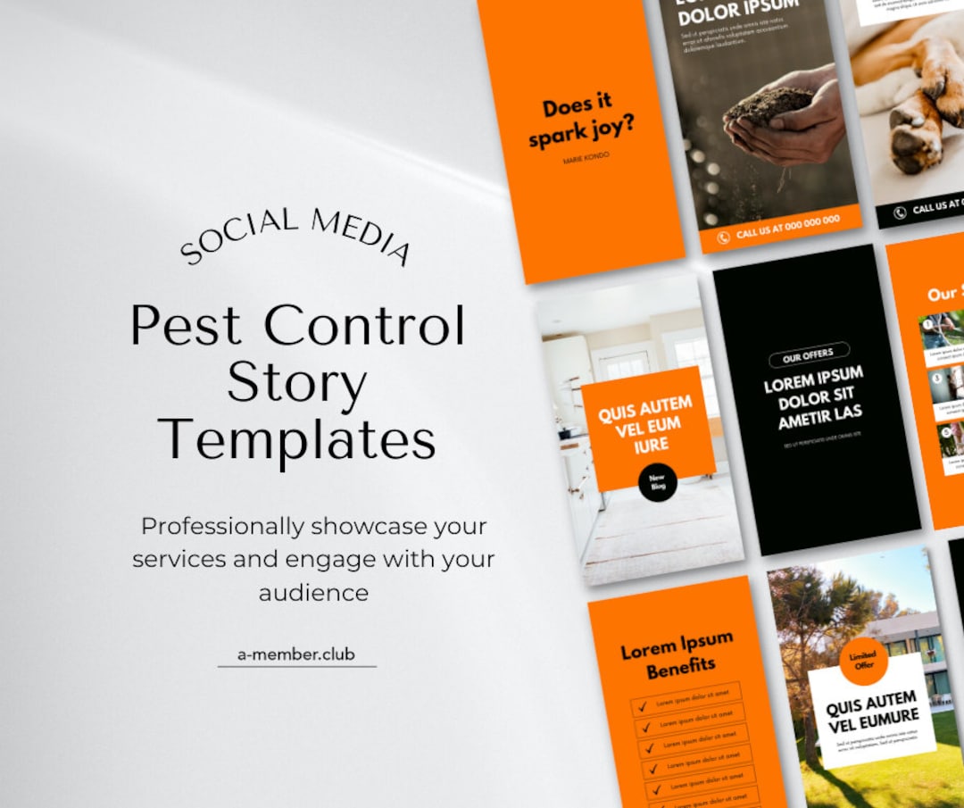 Pest Control Social Media Story Templates | Pest Control Instagram ...