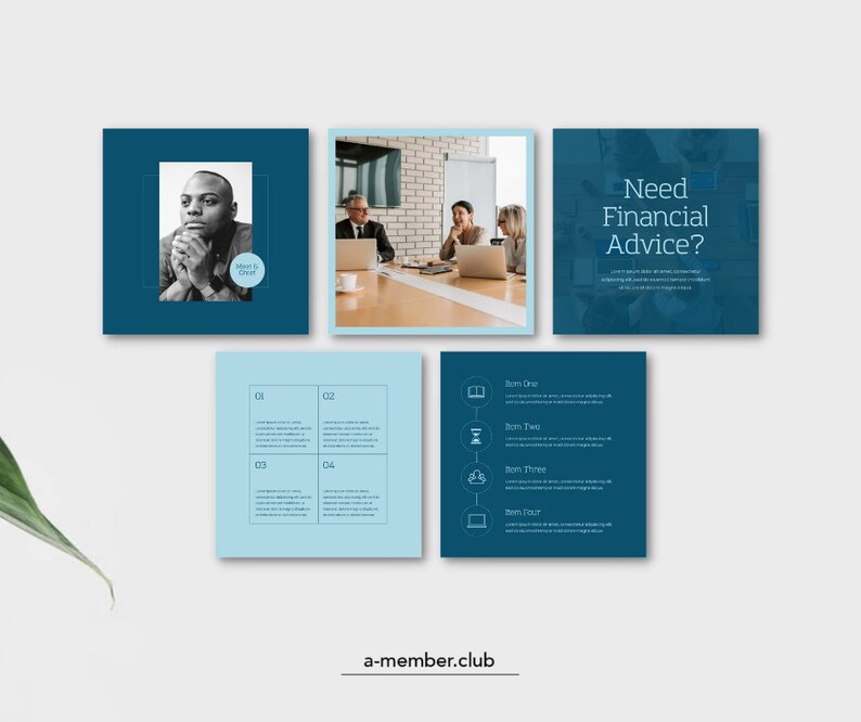 Financial Canva | Financial Advisor Template | Credit Coach Instagram ...