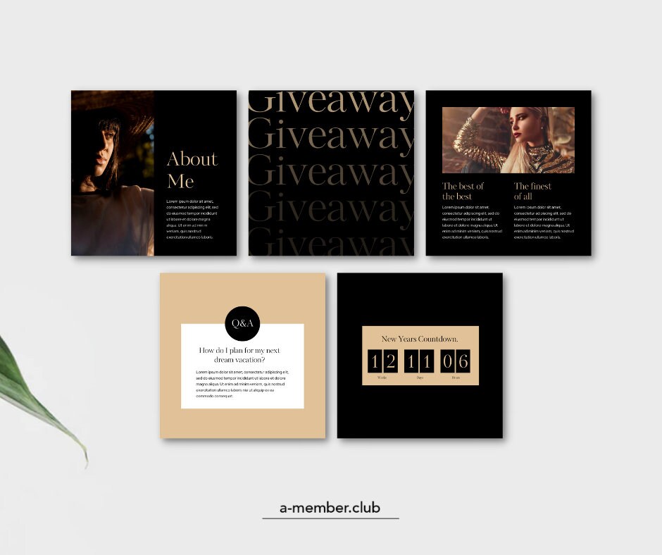 Classy Canva Templates | Aesthetic Canva Posts | Modern Canva Posts ...