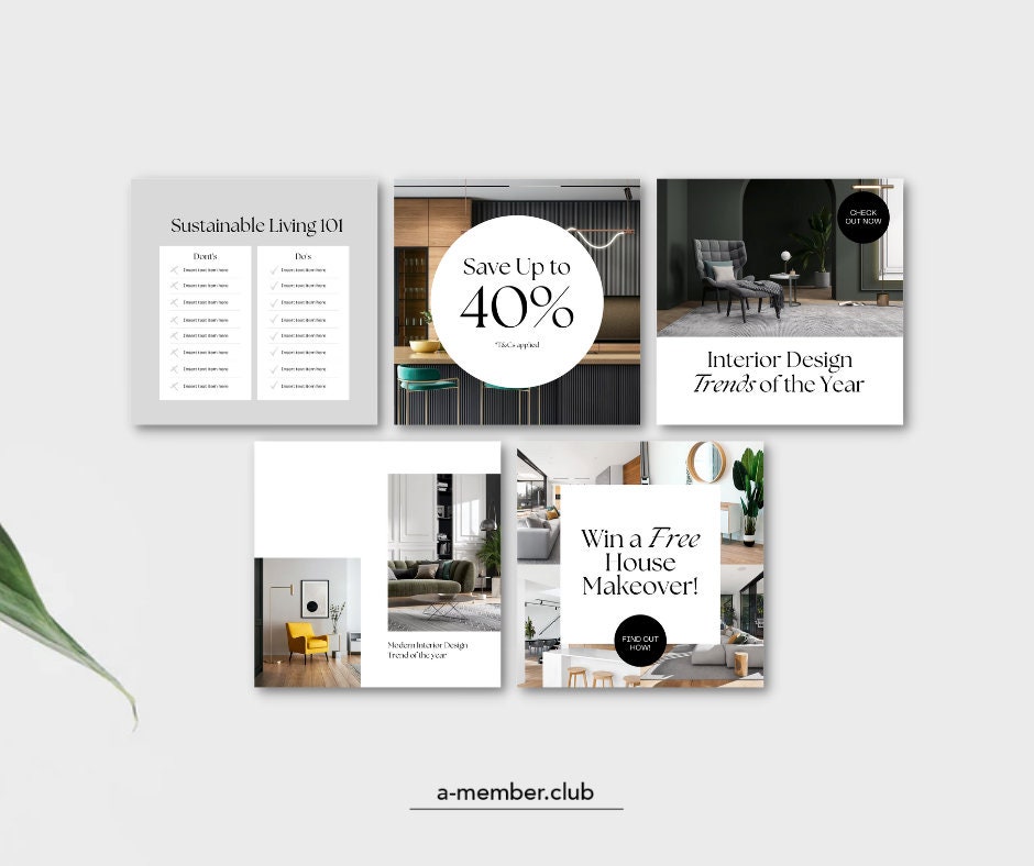 Interior Design Templates Engagement Posts Modern Furniture Home Decor ...