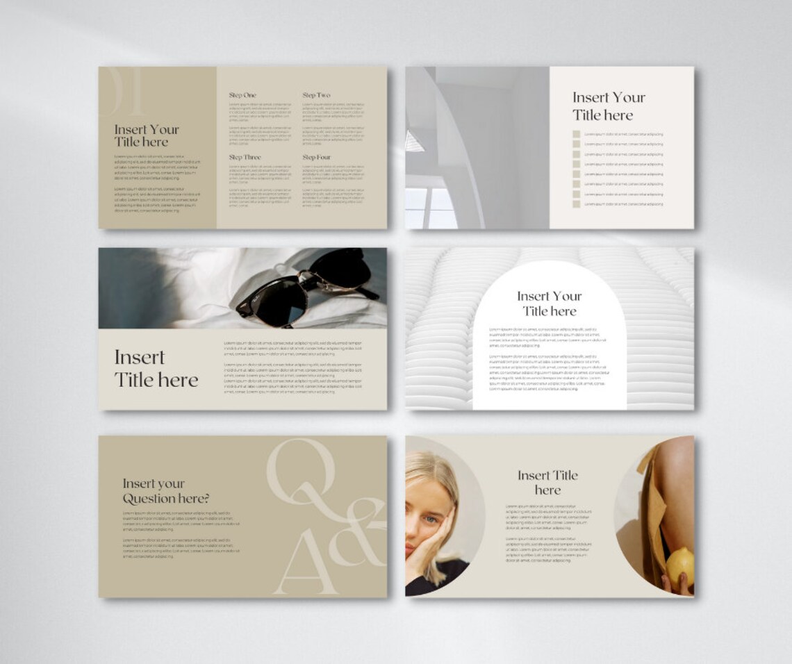 Aesthetic Slide Deck | Presentation Slide Templates. Business Plan ...