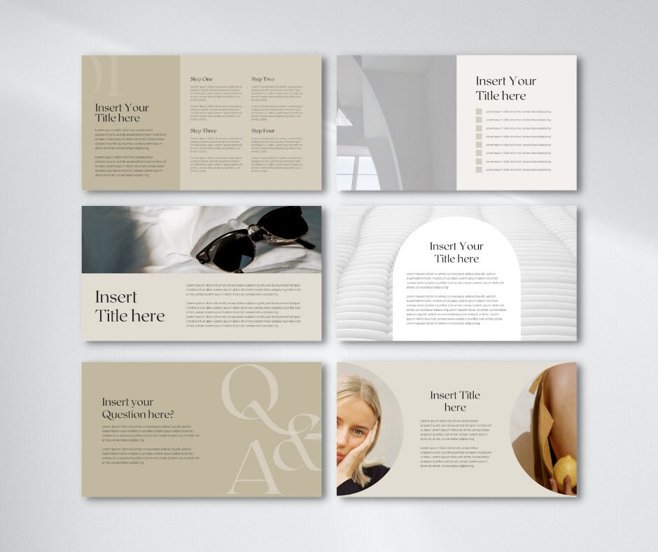 Aesthetic Slide Deck Presentation Slide Templates. Business Plan ...