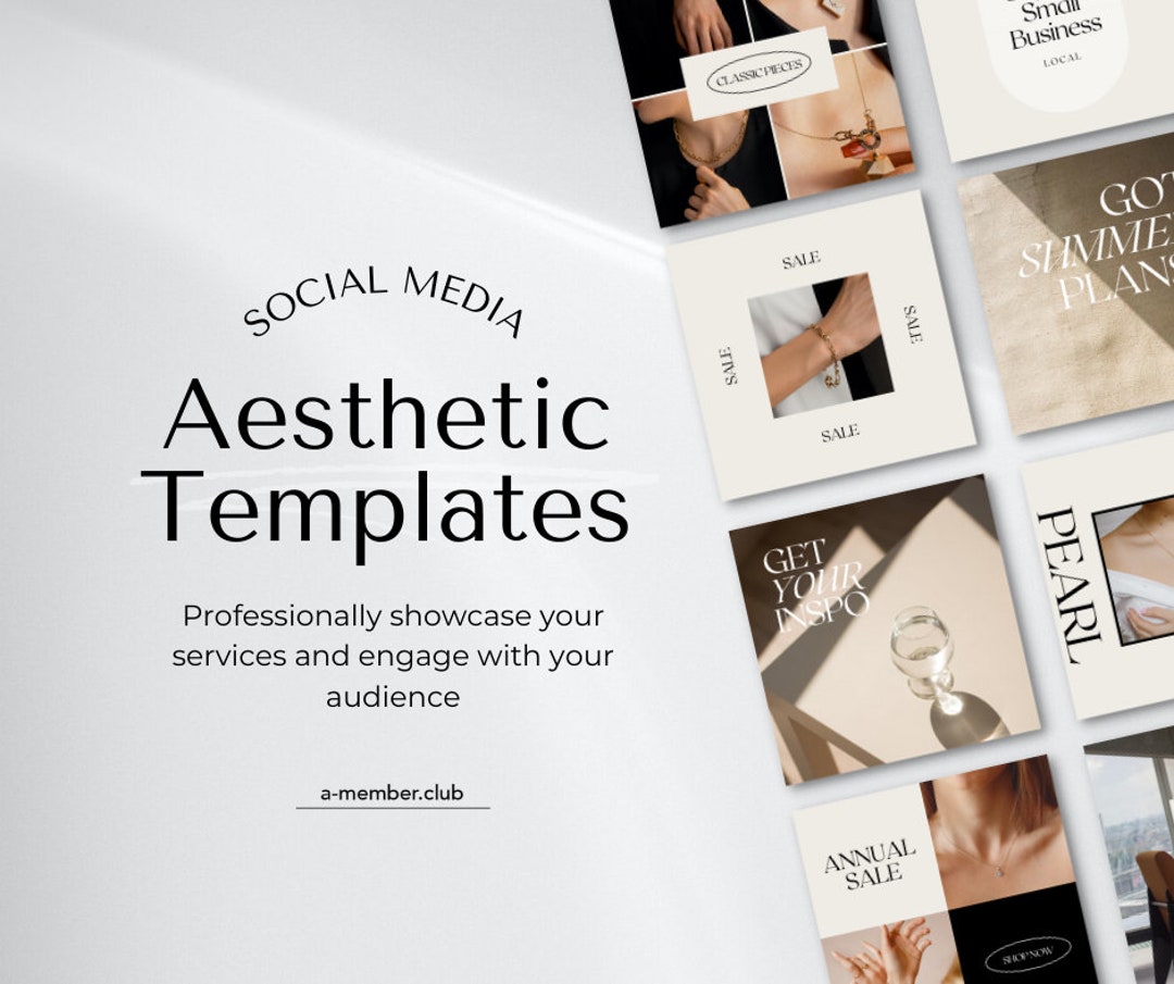 Rich Aesthetic Instagram Templates | Luxury Canva Templates | Marketing ...