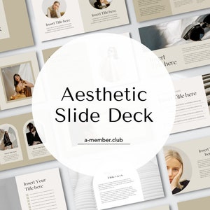 Aesthetic Slide Deck | Presentation Slide Templates. Business Plan ...