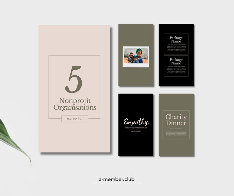 Nonprofit Social Media Story Templates | Charity Nurse Instagram ...