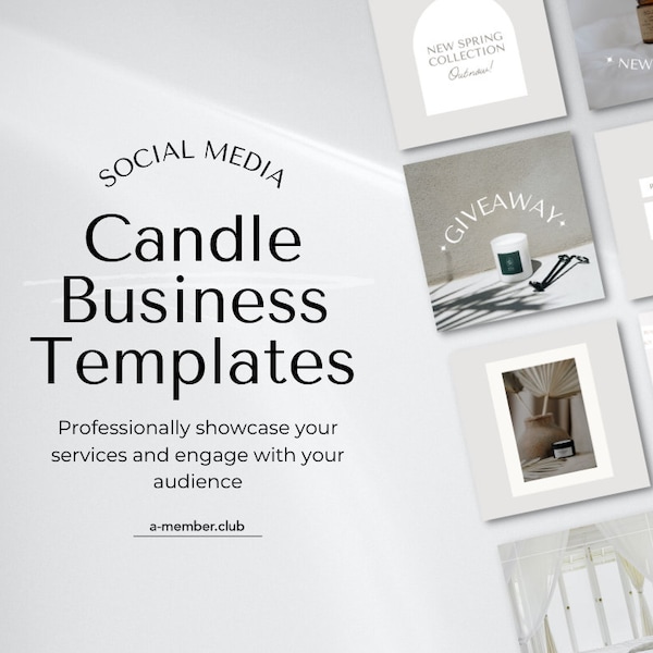 Luxury Social Media Candle Post - Etsy