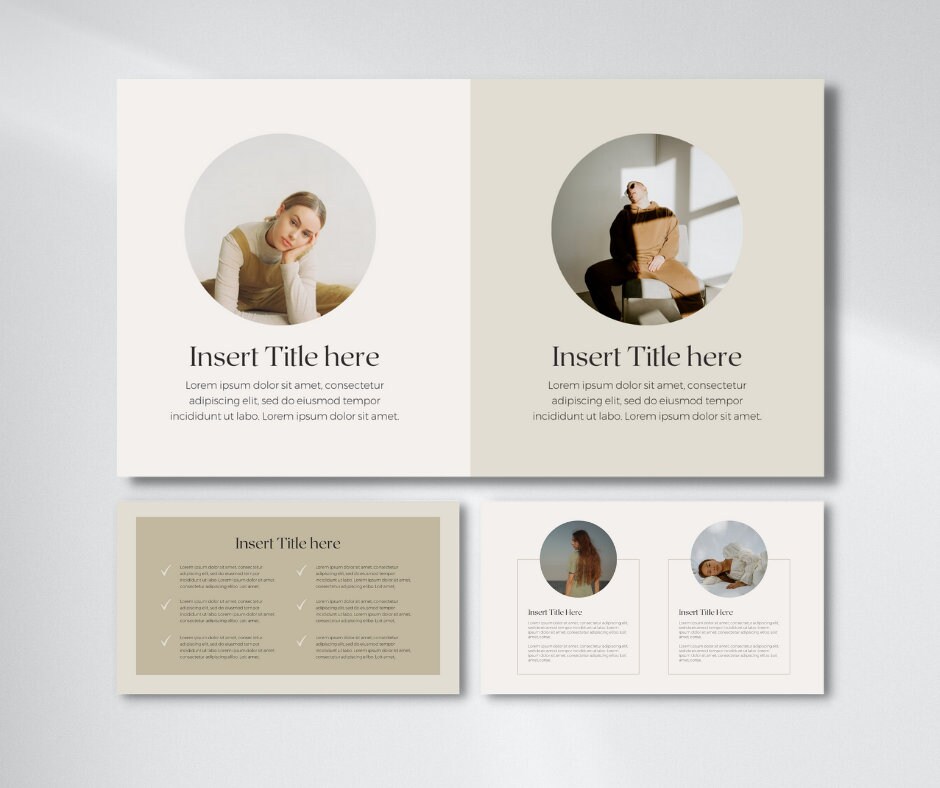 Aesthetic Slide Deck Presentation Slide Templates. Business Plan ...