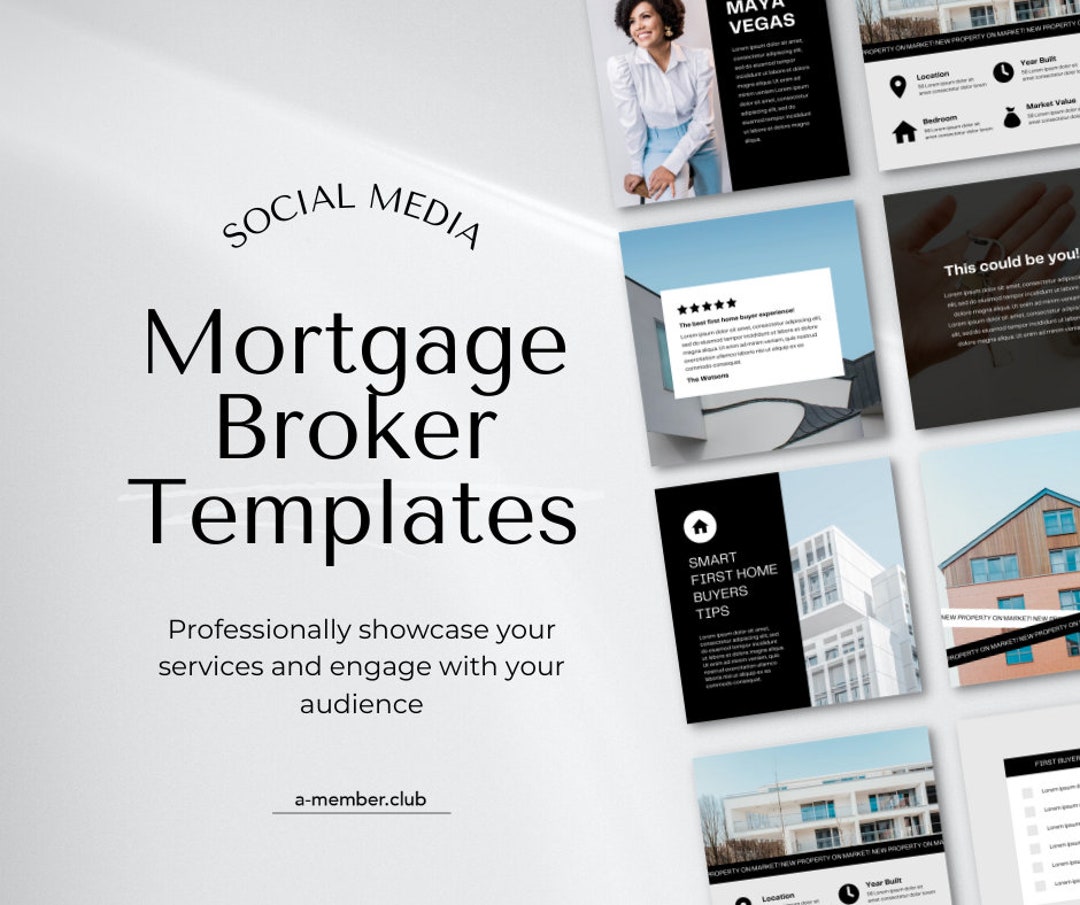 Mortgage Broker Social Media Posts | Mortgage Canva Posts | Mortgage ...