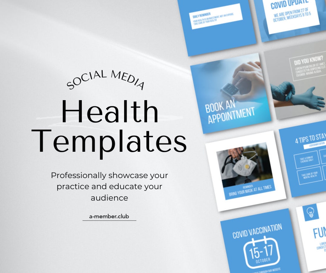Health Templates | Health Services | Hospital Social Media Templates ...