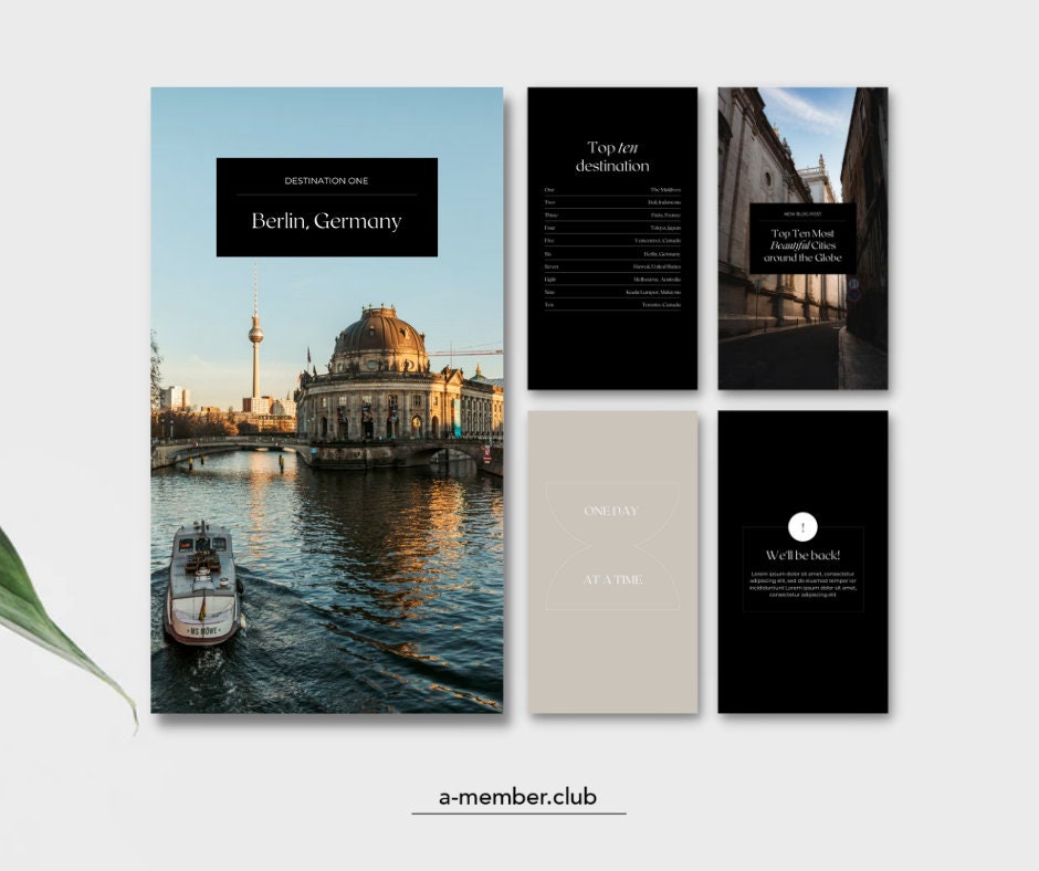 Modern Story Posts | Aesthetic Social Media Templates | Clean Templates ...