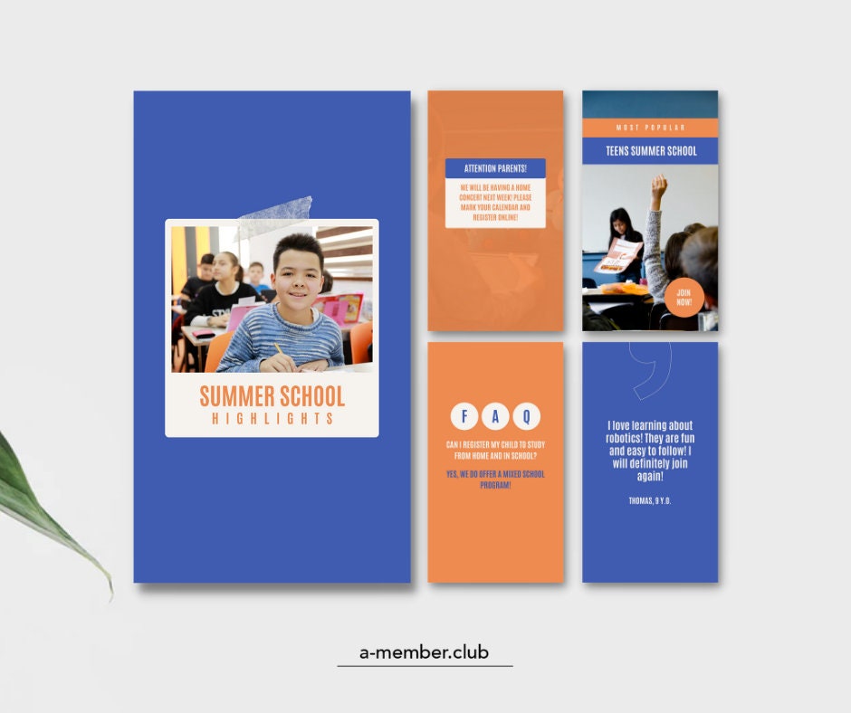 Educational Templates | Teacher Story Templates | School Posts ...