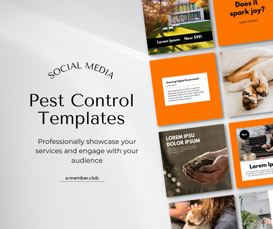 Pest Control Social Media Templates | Pest Control Instagram | Canva ...
