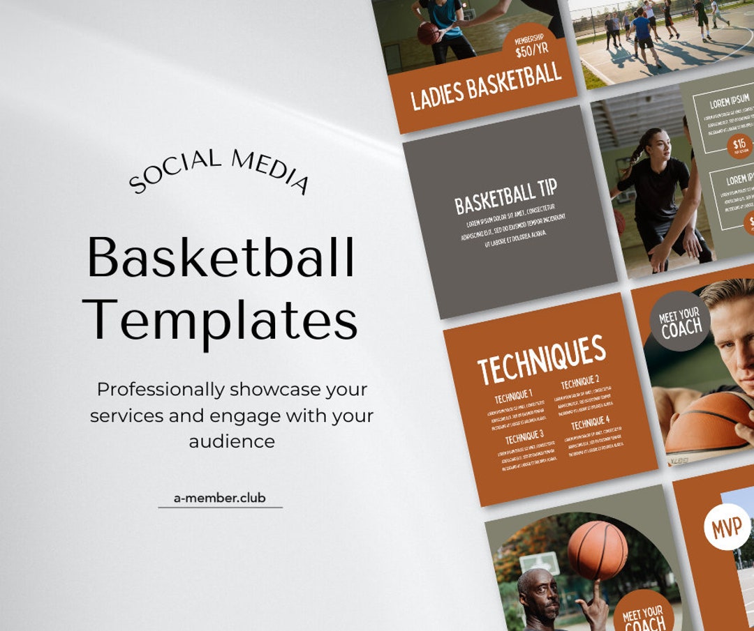 Basketball Canva | Basketball Club Template | Sports Instagram | Sports ...