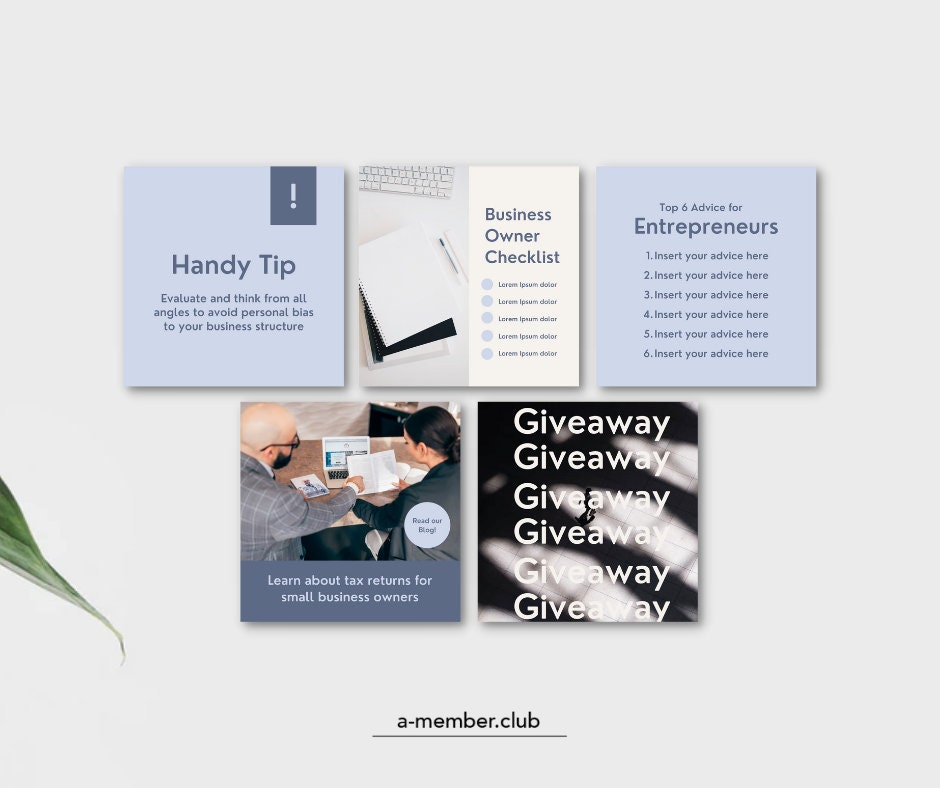 Entrepreneur Instagram Posts | Business Templates | Corporate Social ...