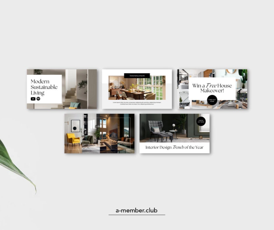 Interior Design Facebook Banner Modern Furniture Home Decor Marketing ...