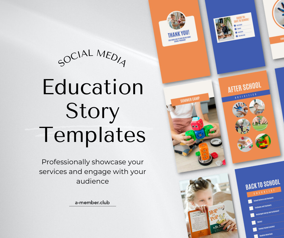 Educational Templates | Teacher Story Templates | School Posts ...