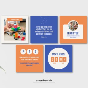 Education Canva Templates | Teacher Instagram Posts | School Learning ...