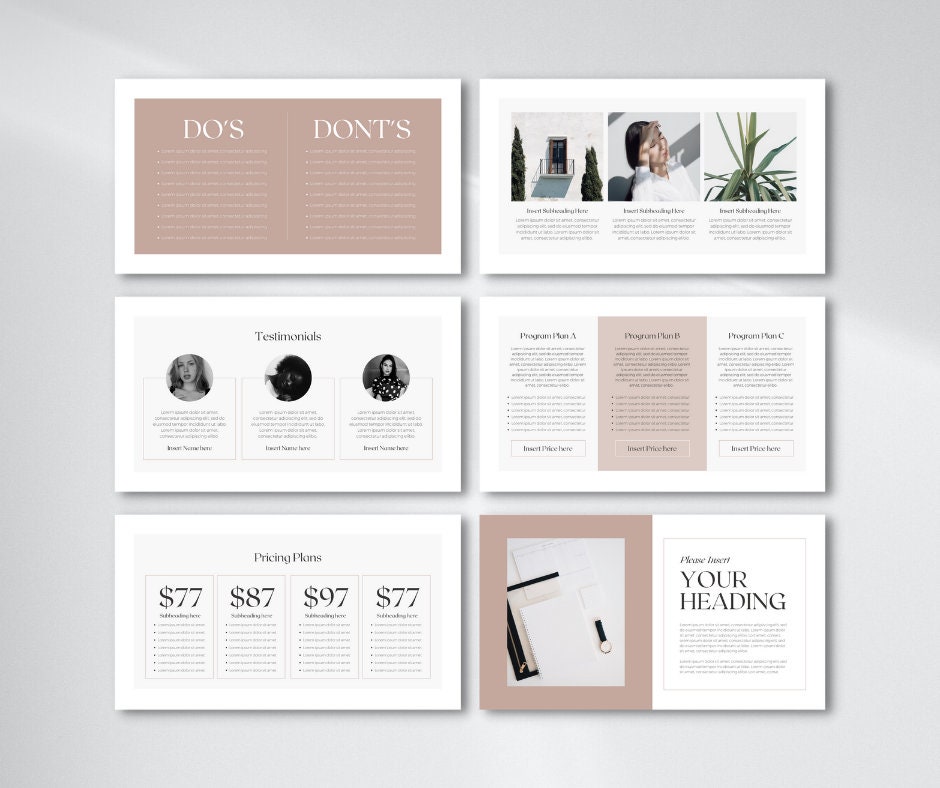 Minimalist Slide Deck | Presentation Slide Templates. Business Plan ...